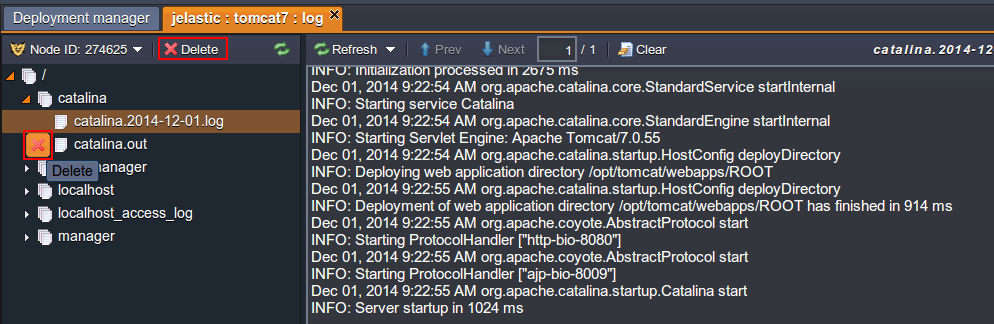 View and Manage Nodes Log Files - Jagoan Cloud